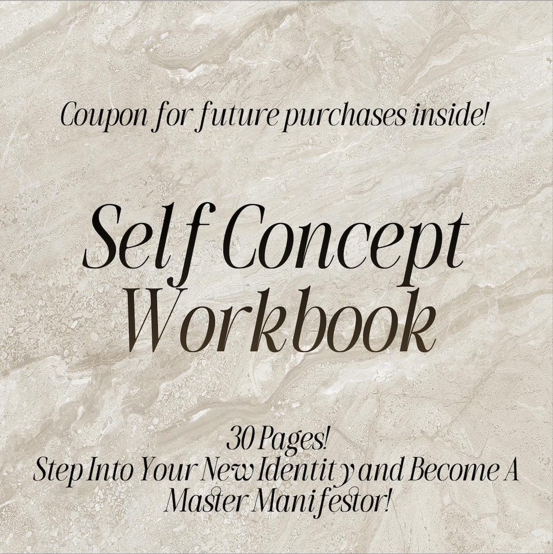 PRINTABLE: Self Concept Digital Workbook - Etsy