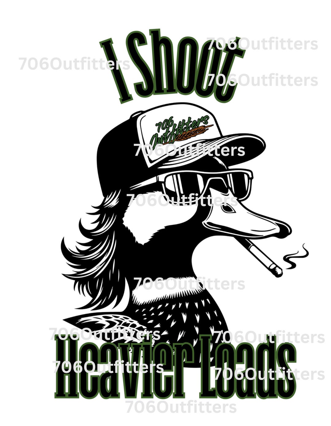 Duck, Hat, Mullet, Hunting, Country - Etsy