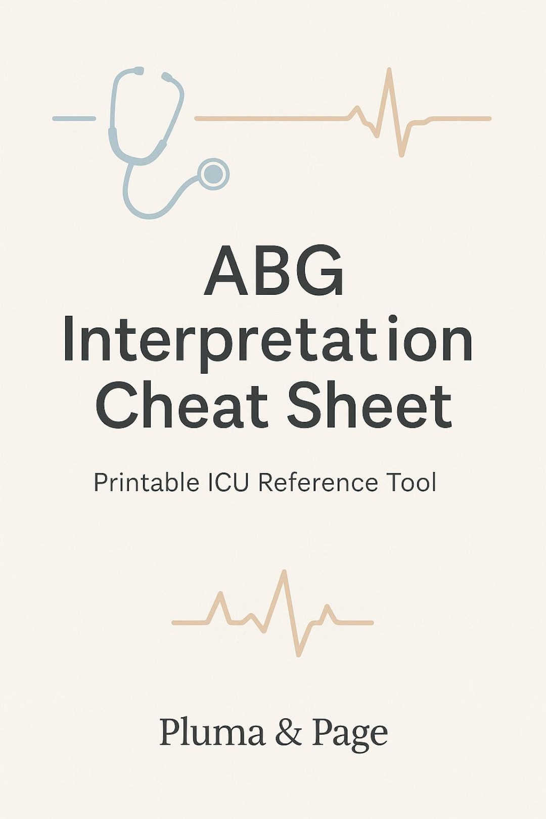 ABG Interpretation Cheat Sheet | ICU Nurse Reference PDF | Printable ...