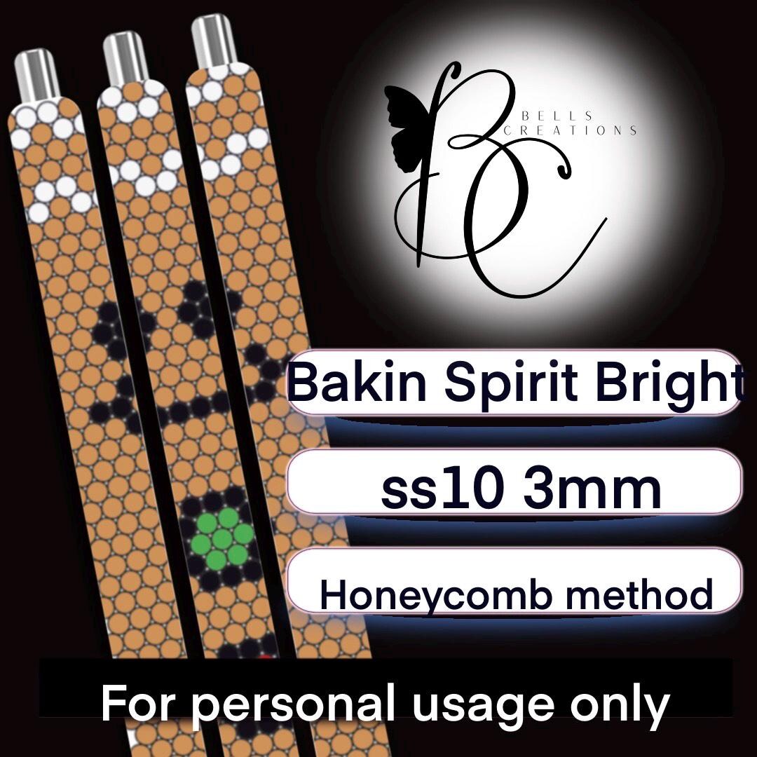 Bakin Spirit Bright, Template, Flatback Rhinestone Pattern, Digital ...