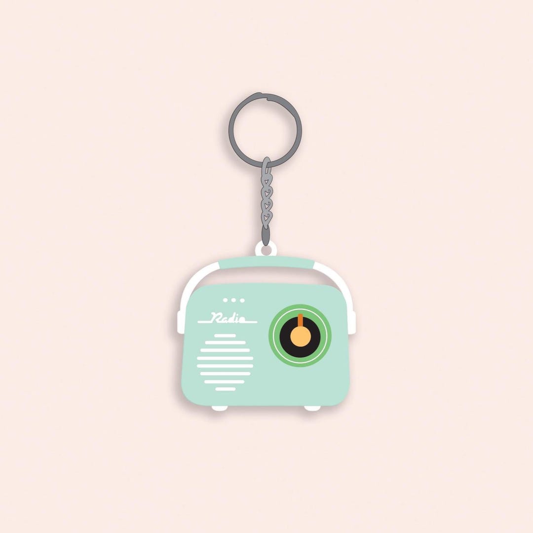 Radio Keychain & Brooch Laser Cut File - Etsy