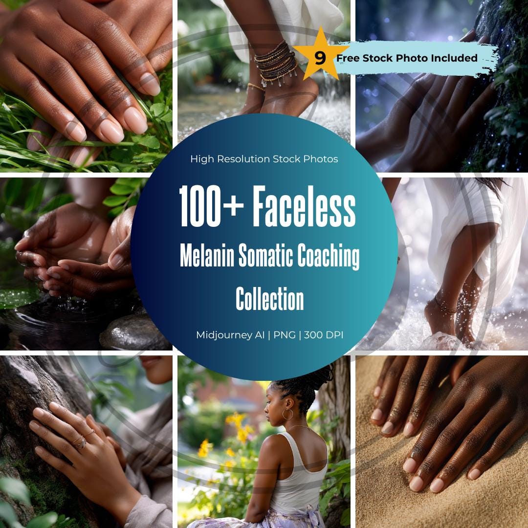 Melanin Somatic Therapy Stock Photos | Mindful Black Woman Coaching ...