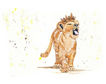 Simba with crown | Etsy