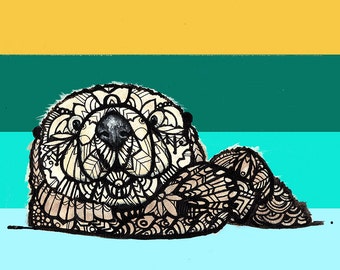 Bat Art Tangle Print Zentangle Inspired | Etsy