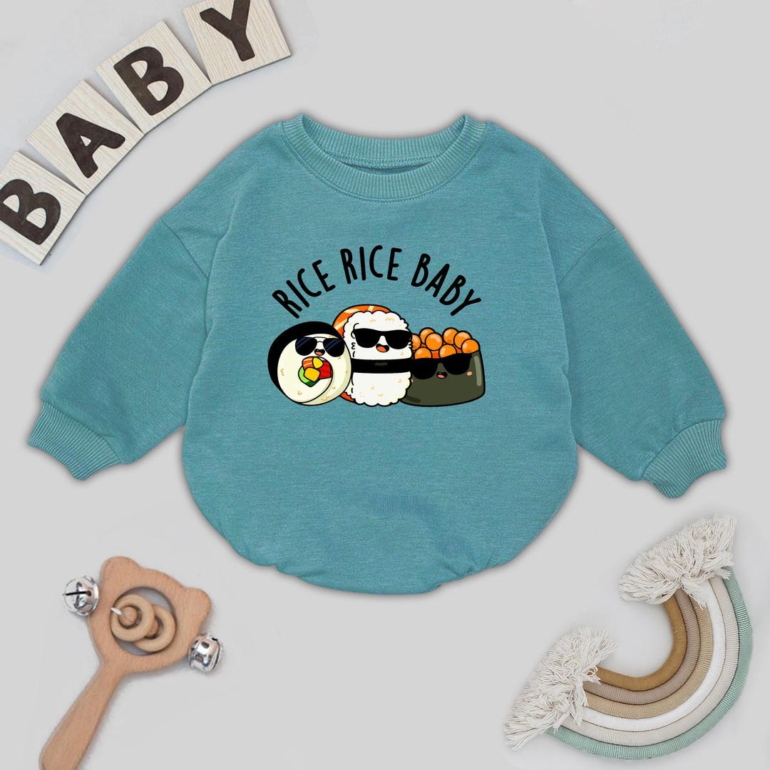 Rice Rice Baby Cute Sushi Romper, Kawaii Japanese Food Baby Bodysuit ...