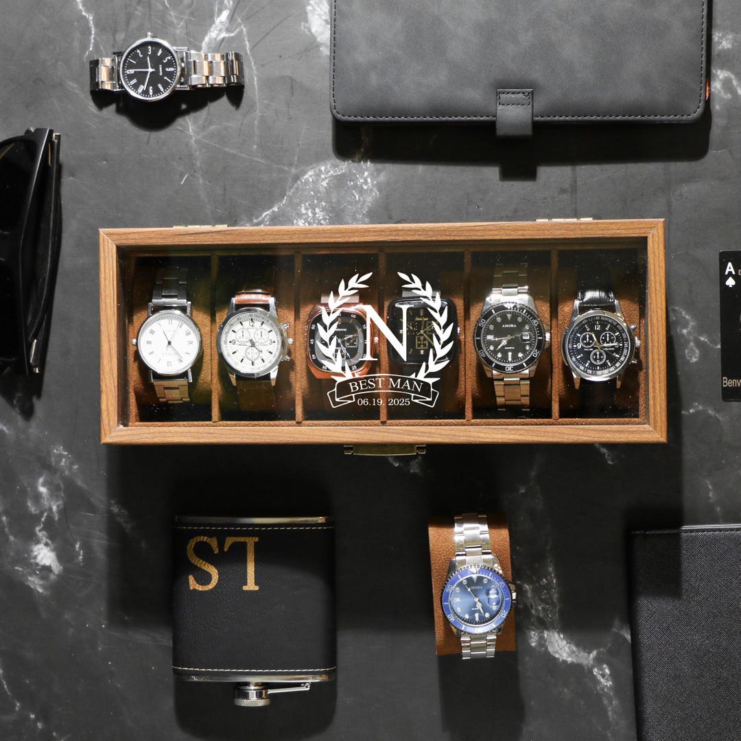 Custom Engraved Watch Box, Personalized Groomsmen Proposal Box ...