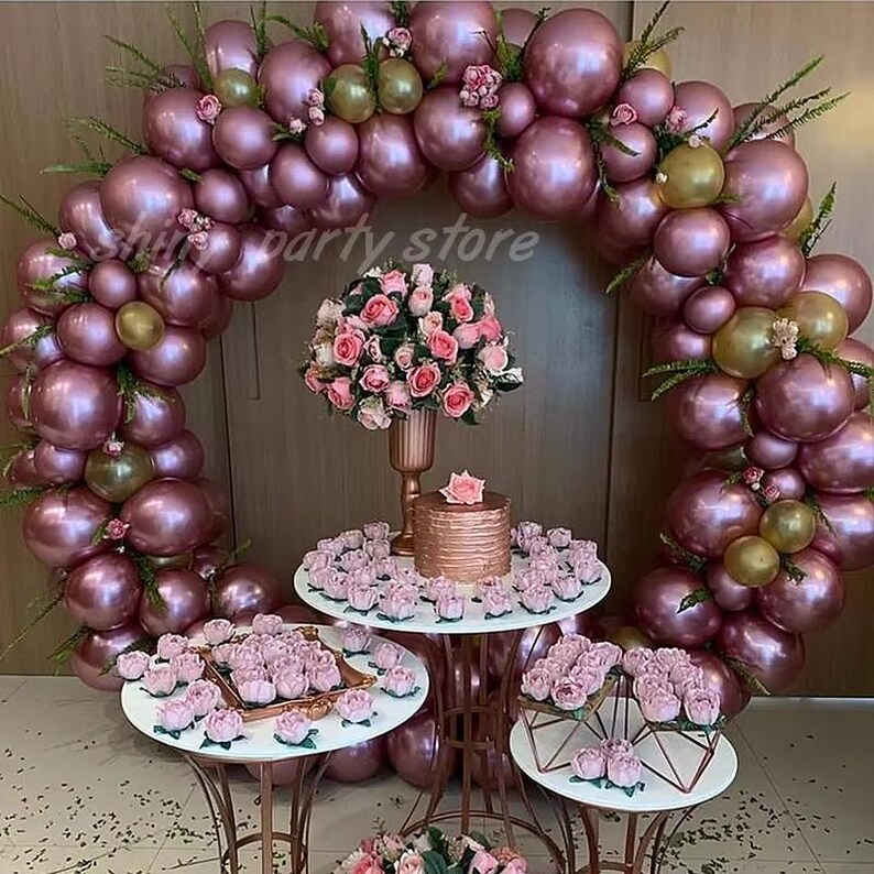 PVC Balloon Arch Ring Frame – 5M Balloon Chain, DIY Circle Wreath Stand ...