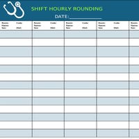 Printable 2 Patient Nurse Planner, Nursing Patient Care Chart, Hourly ...