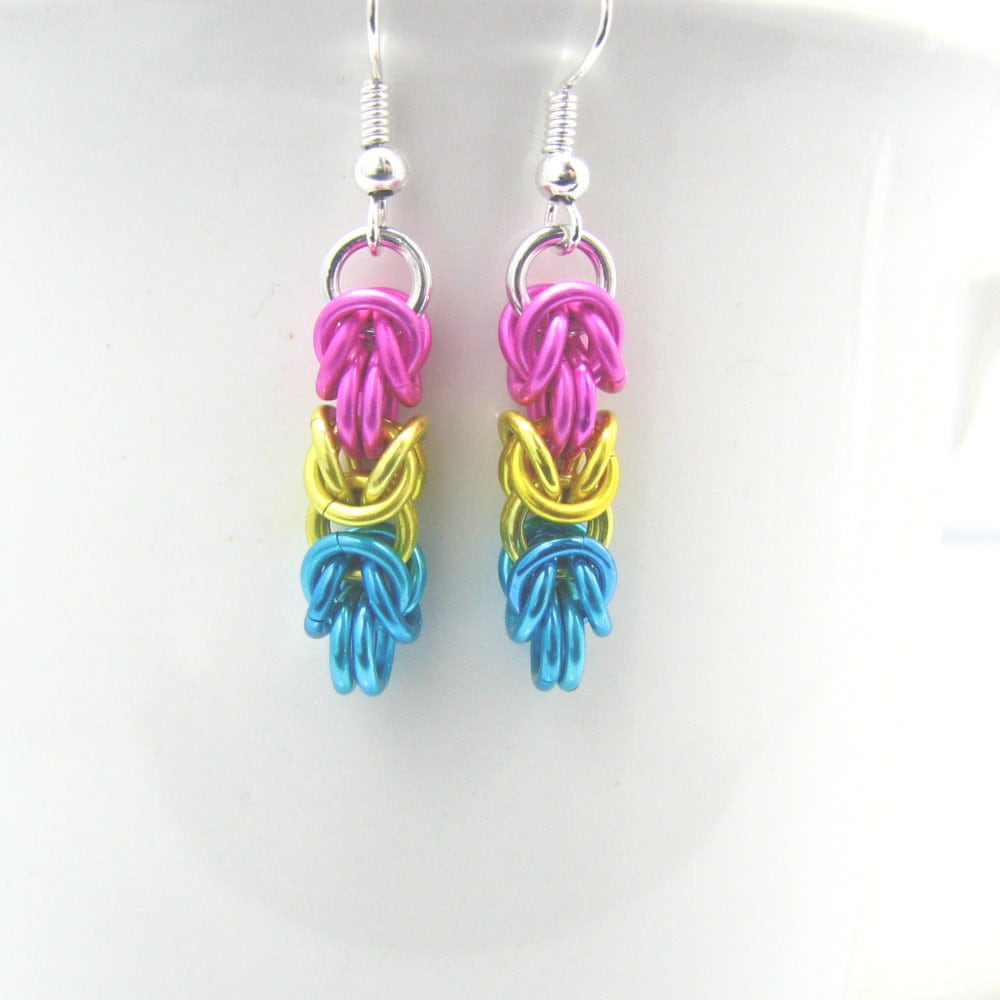 All for Love Braid Chainmaille Earrings - Etsy