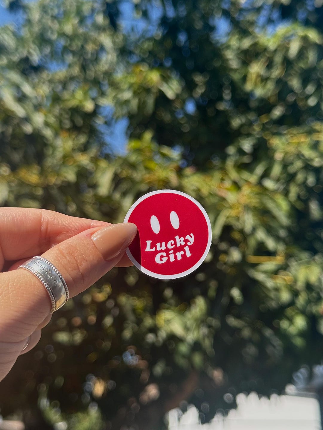 Lucky Girl Sticker: Positive Affirmations, Waterproof Vinyl - Etsy