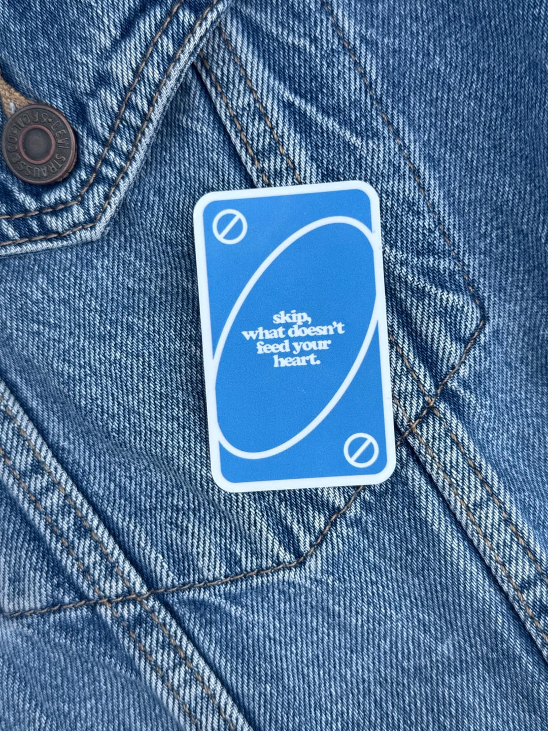 Skip, What Doesn't Feed Your Heart Next Sticker, Mental Health Sticker ...