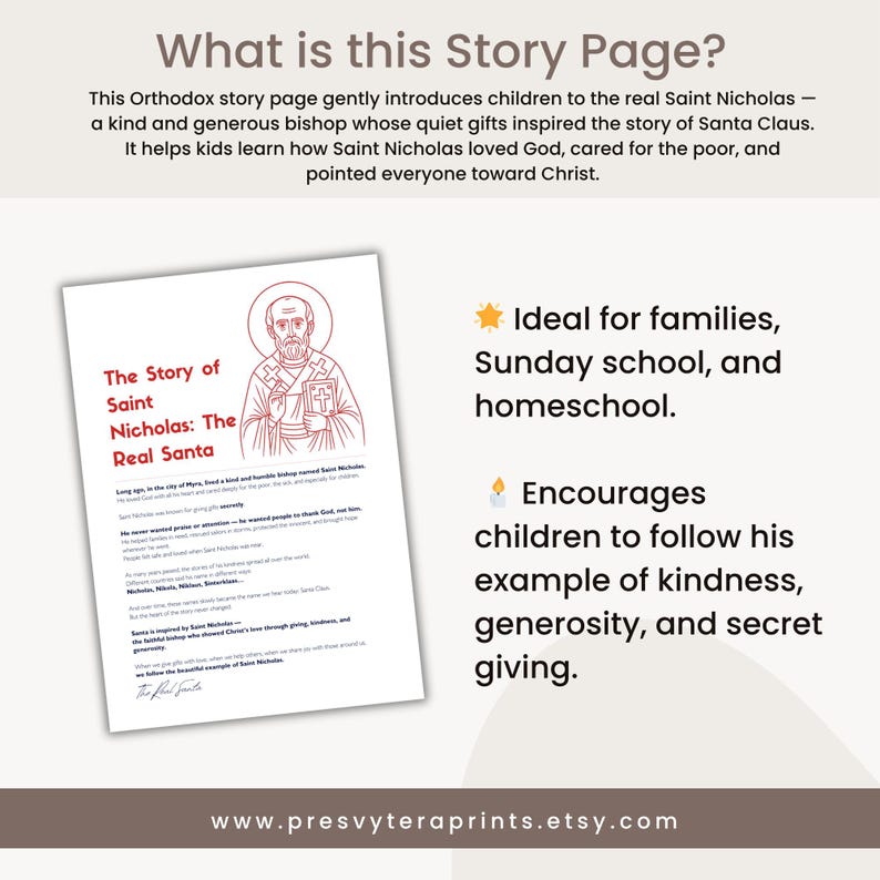 Saint Nicholas - the Real Santa | Orthodox Kids Advent Activity Pack ...