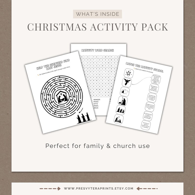 Orthodox Christmas Activity Pack for Kids | Nativity Worksheets ...