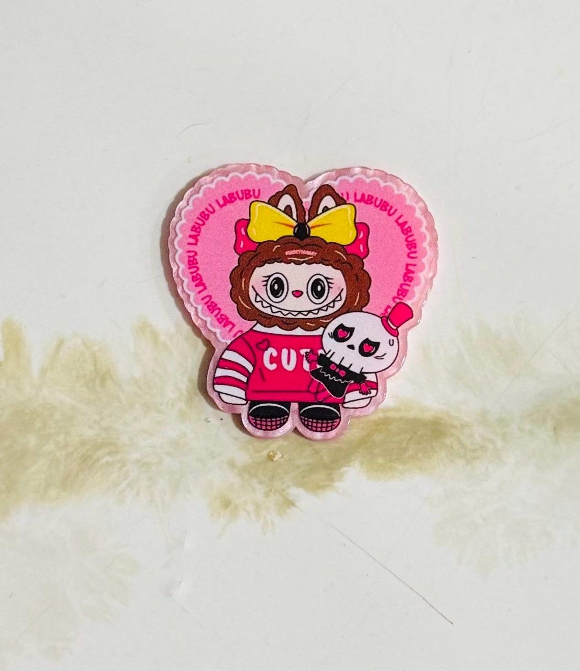 Cute Labubu-inspired Character Badges – Retractable ID Holder - Etsy