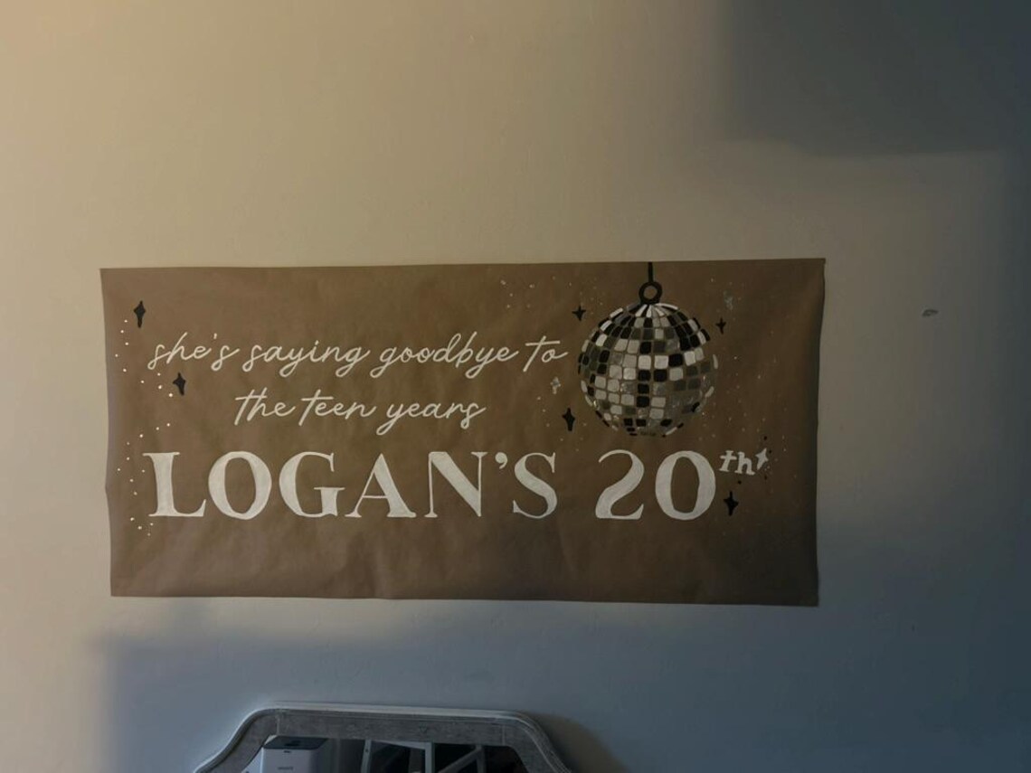 Birthday Hand Painted Banner - Etsy