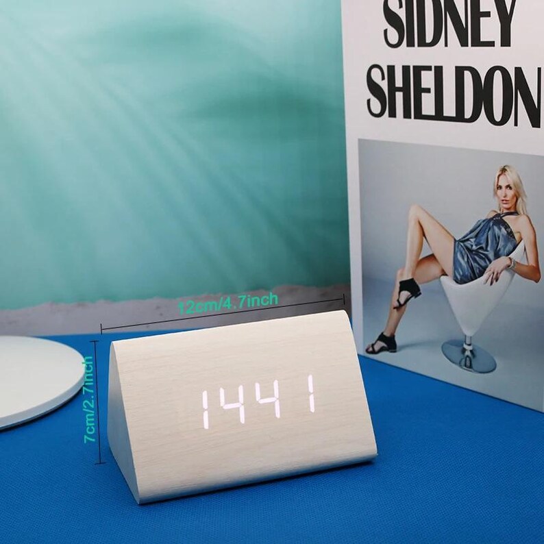 Wooden Digital Alarm Clock - Etsy