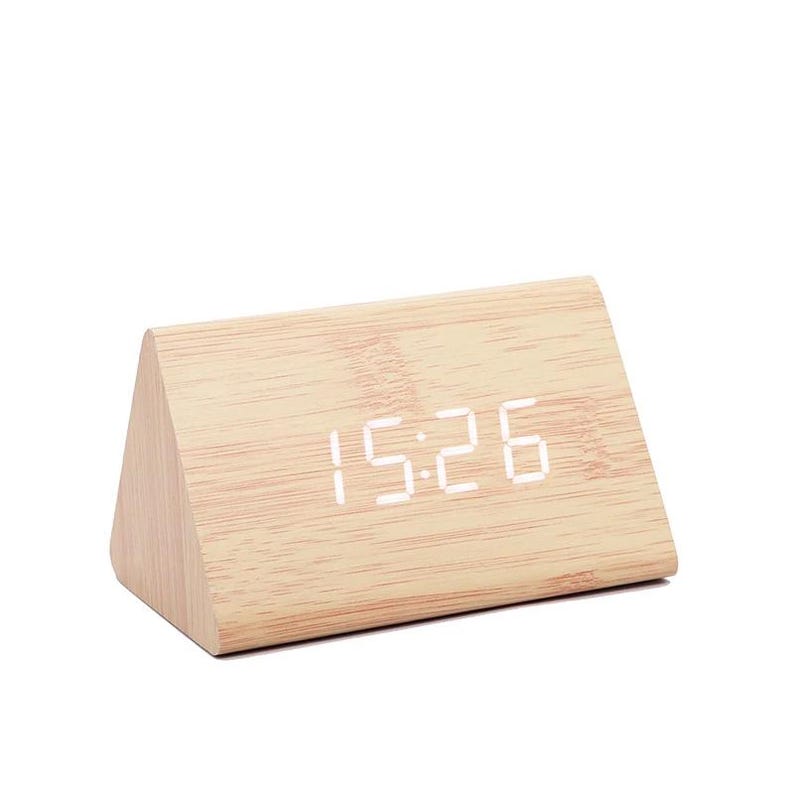 Wooden Digital Alarm Clock - Etsy