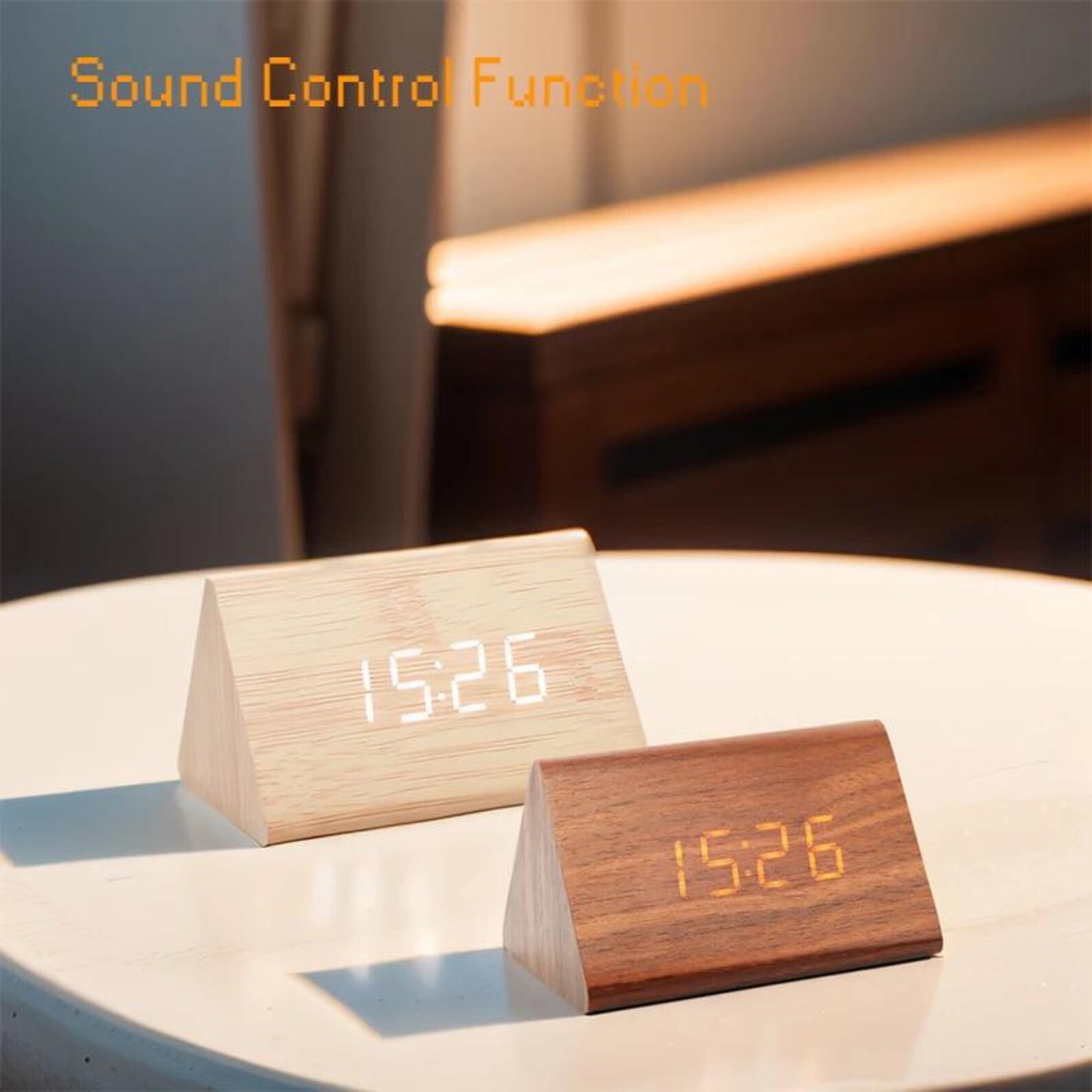Wooden Digital Alarm Clock - Etsy