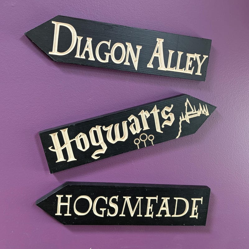 Hogwart Sign - Etsy
