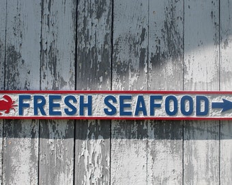 Fresh Seafood Sign - Etsy