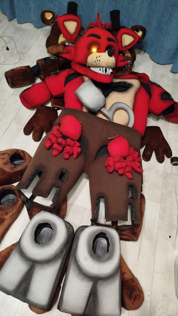 Foxy Costume Fnaf – Animatronic Cosplay Full Suit, Five Nights at ...