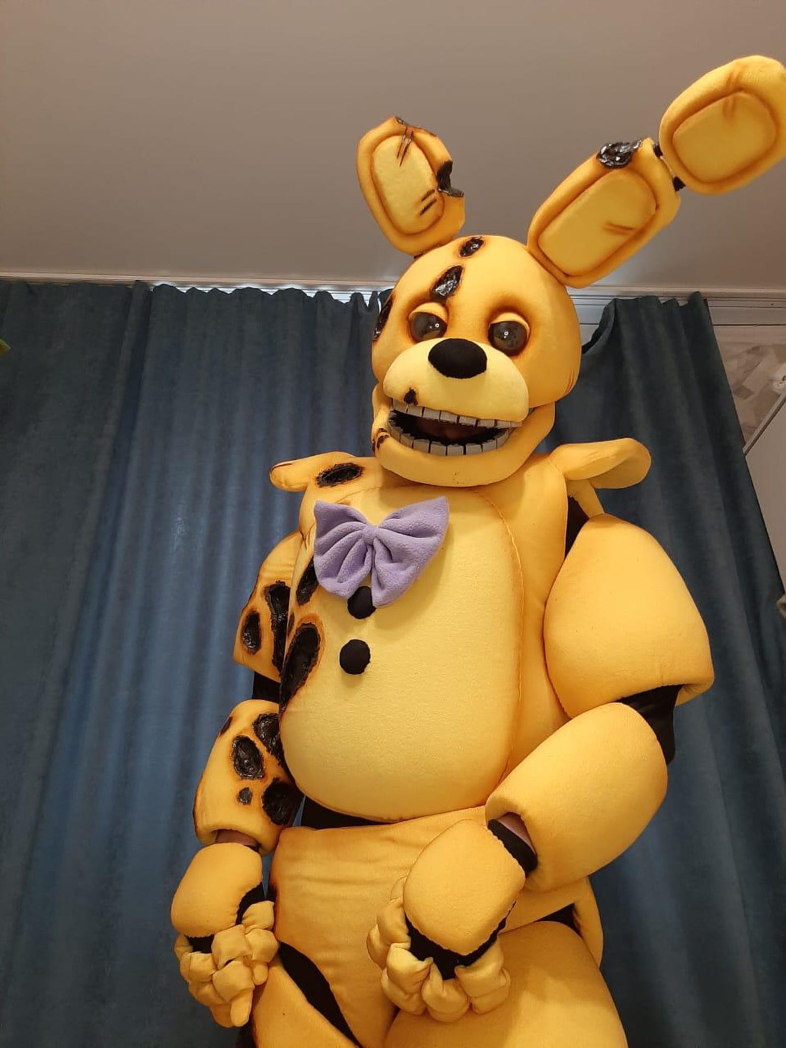 Spring Bonnie Costume — FNAF Animatronic Cosplay Suit — Scary Bunny ...
