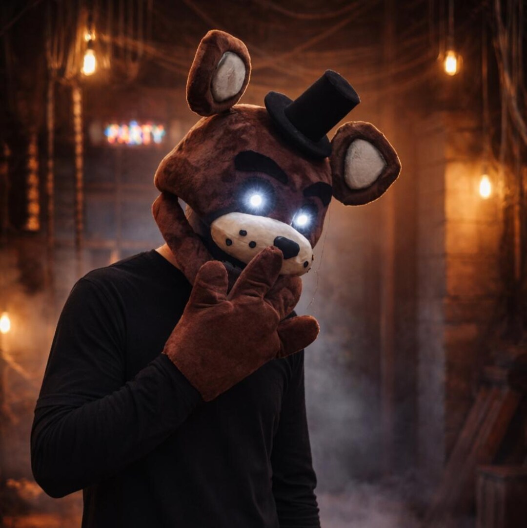 Freddy Fazbear Cosplay Helmet – Fnaf-inspired Mask – Animatronic Head ...