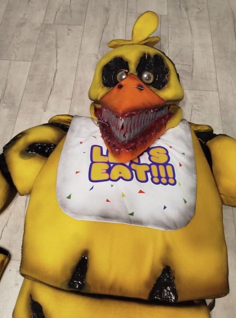 Scary Chica Costume – Horror Animatronic Cosplay Suit | Fnaf Inspired ...