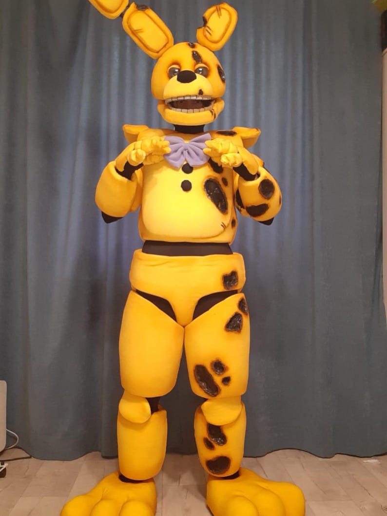 Spring Bonnie Costume — FNAF Animatronic Cosplay Suit — Scary Bunny ...