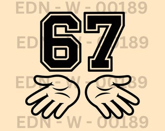 67 Hands Png Svg, 67 Hands Png, 67 Hands Svg Files, 67 Hands Digital ...