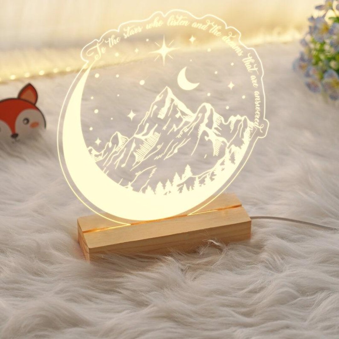 To the Stars Who Listen Night Light, Night Court Inspired, Velaris Lamp ...