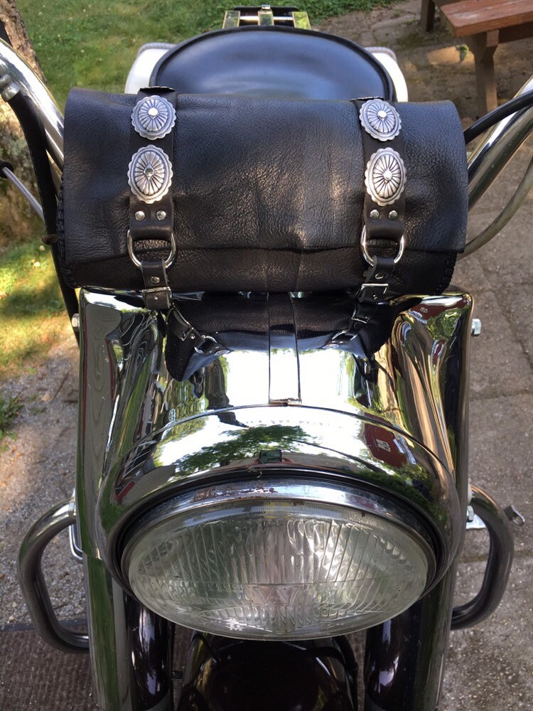 Motorcycle Front Concho Pouch/Ready to ship