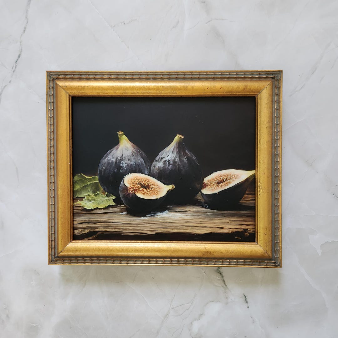 Vintage Gold Frame + Print - Etsy