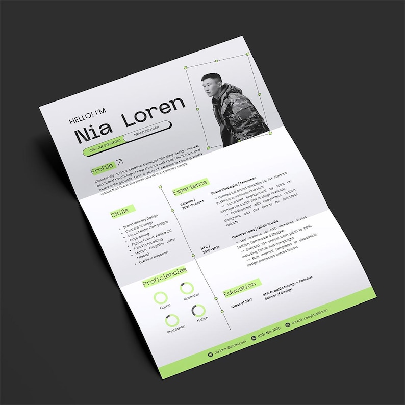 Bold Creative Resume Template for Canva | Unique, Modern Neo-brutalist CV + Bonus Cover Letter ...