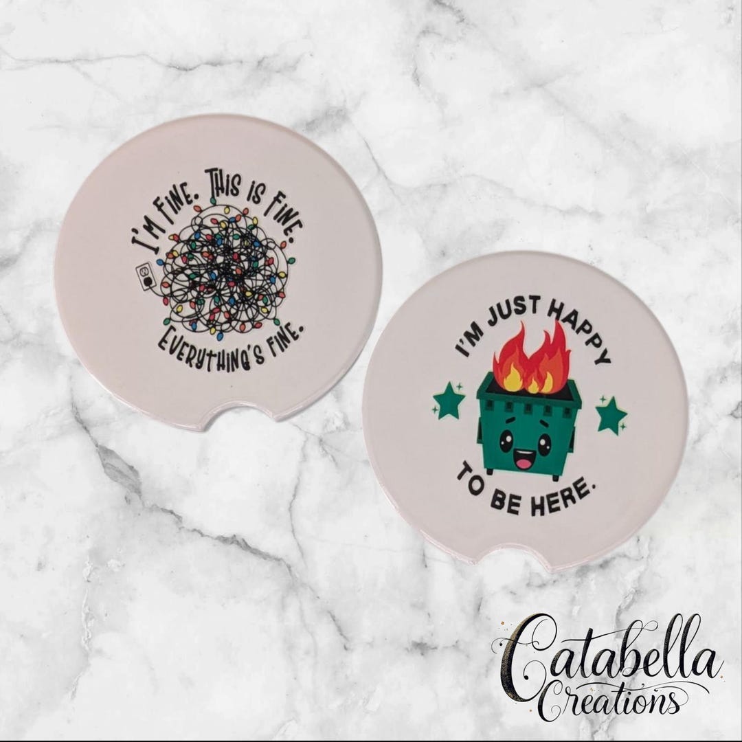 Funny Car Coaster Sets - Etsy