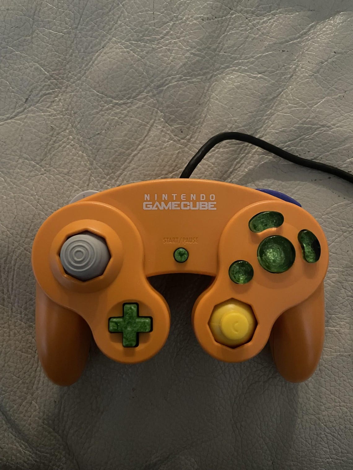 OEM Spice Orange Gamecube Controller Green Resin Buttons. Performance ...