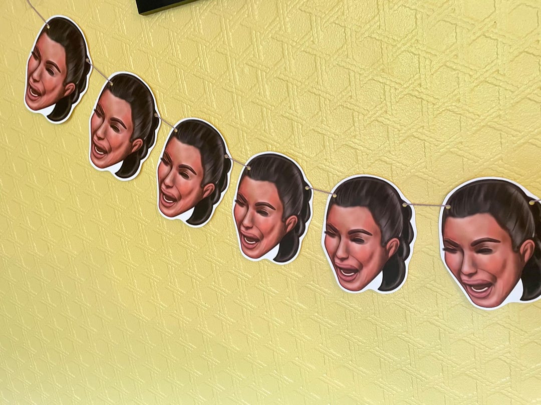 Kim Kardashian Meme Inspired Birthday Party Banner Bunting - Funny ...