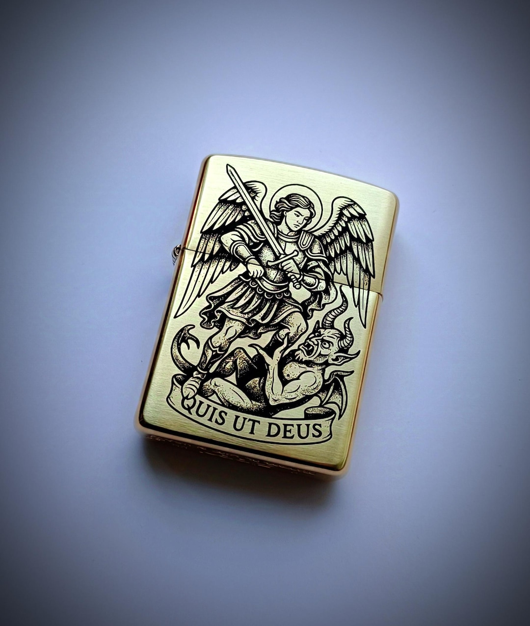 Zippo Armor / St. Michael Archangel / Petrol Lighter / Brass Lighter ...