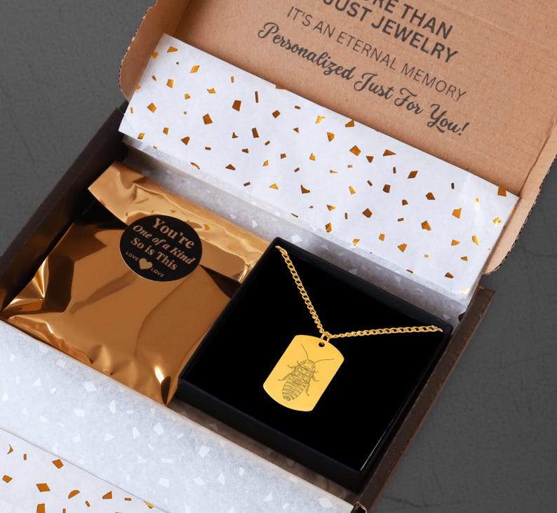 Madagascar Hissing Cockroach Engraved Tag Necklace - Custom ...