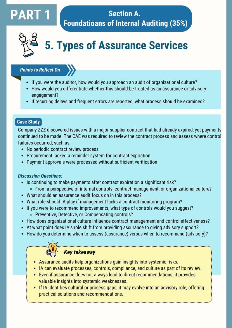 CIA Exam Study Guide – Part 1: Internal Audit Fundamentals | Summary ...