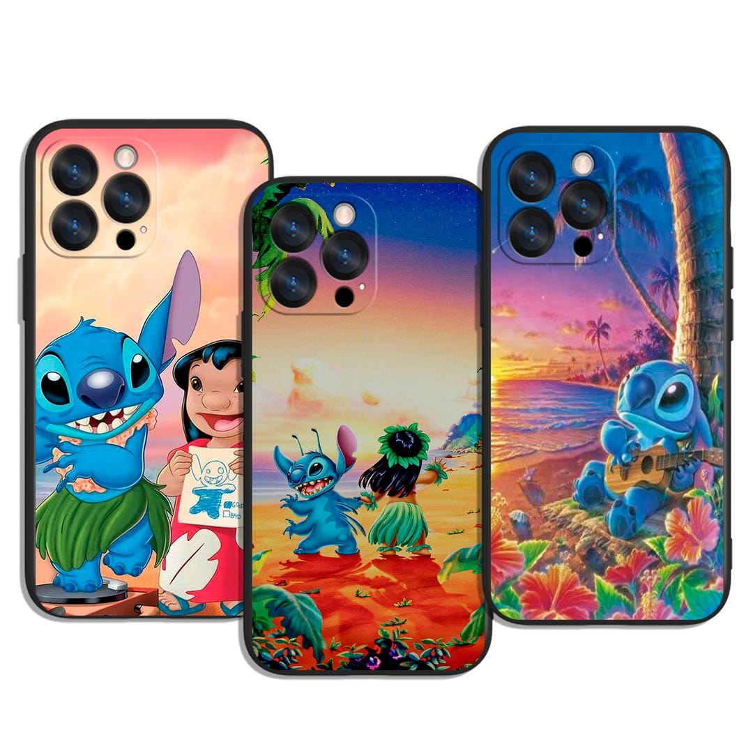 Cute Stitch Soft Alien Vibes in Hawaii Art Phone Case: Protective Tpu ...