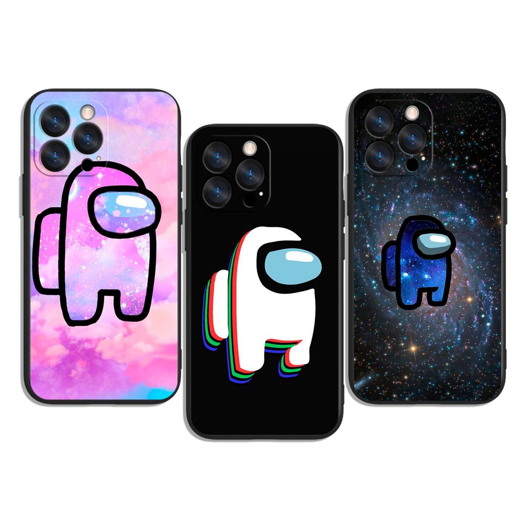 Among Us Crewmates Cosmic Style Phone Case: Protective Tpu/silicone ...