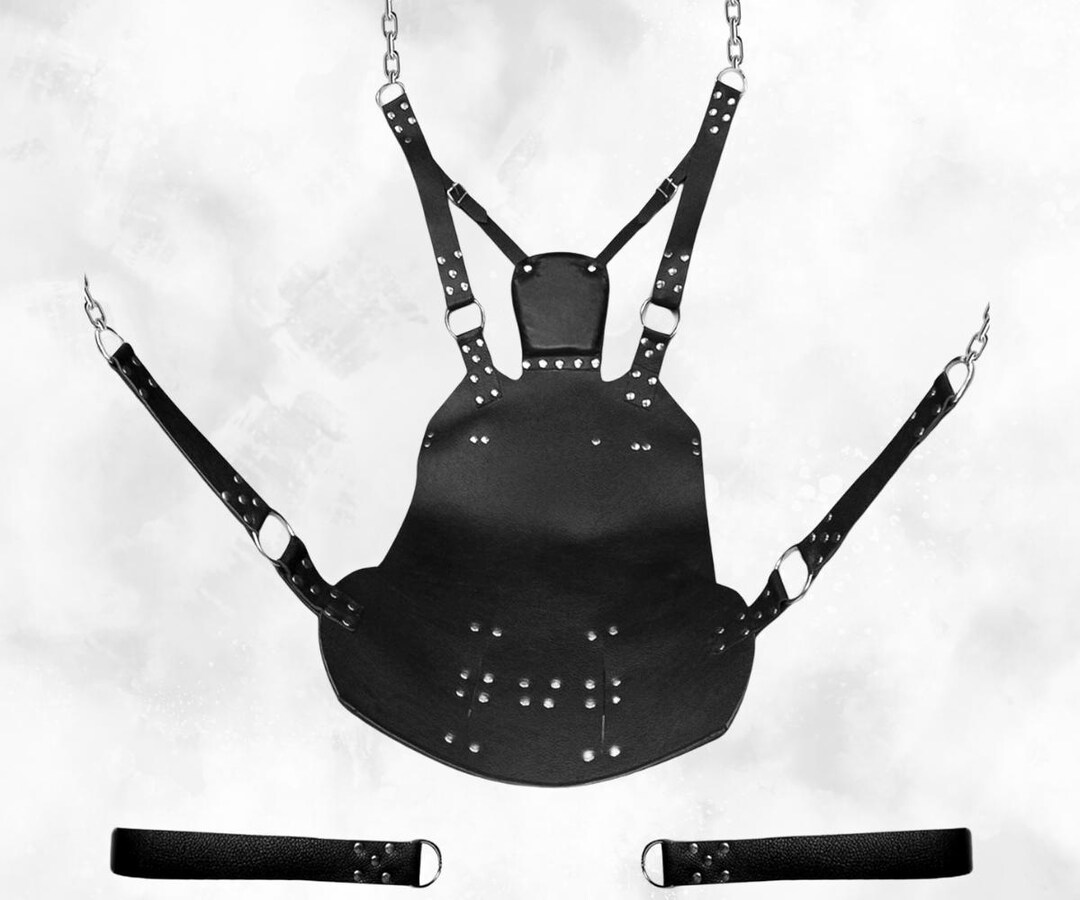 Premium Leather Bondage Sling - Heavy Duty Sex Swing With Adjustable ...