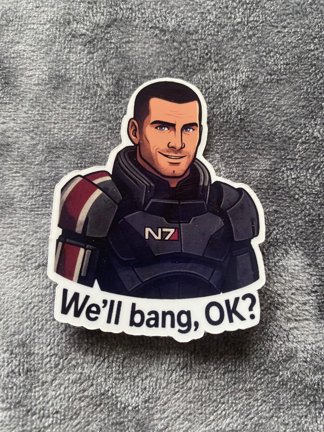 Mass Effect Shepard Sticker: We'll Bang, OK? - Gamer Meme - Etsy