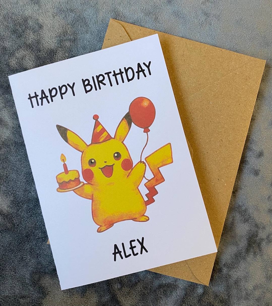 Personalised A6 Pikachu Pokemon Birthday Card | Pokemon Gifts, Pokemon ...
