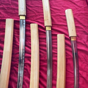 Handmade 1060 Carbon Steel Samurai Sword Set: Katana, Wakizashi, Tanto ...
