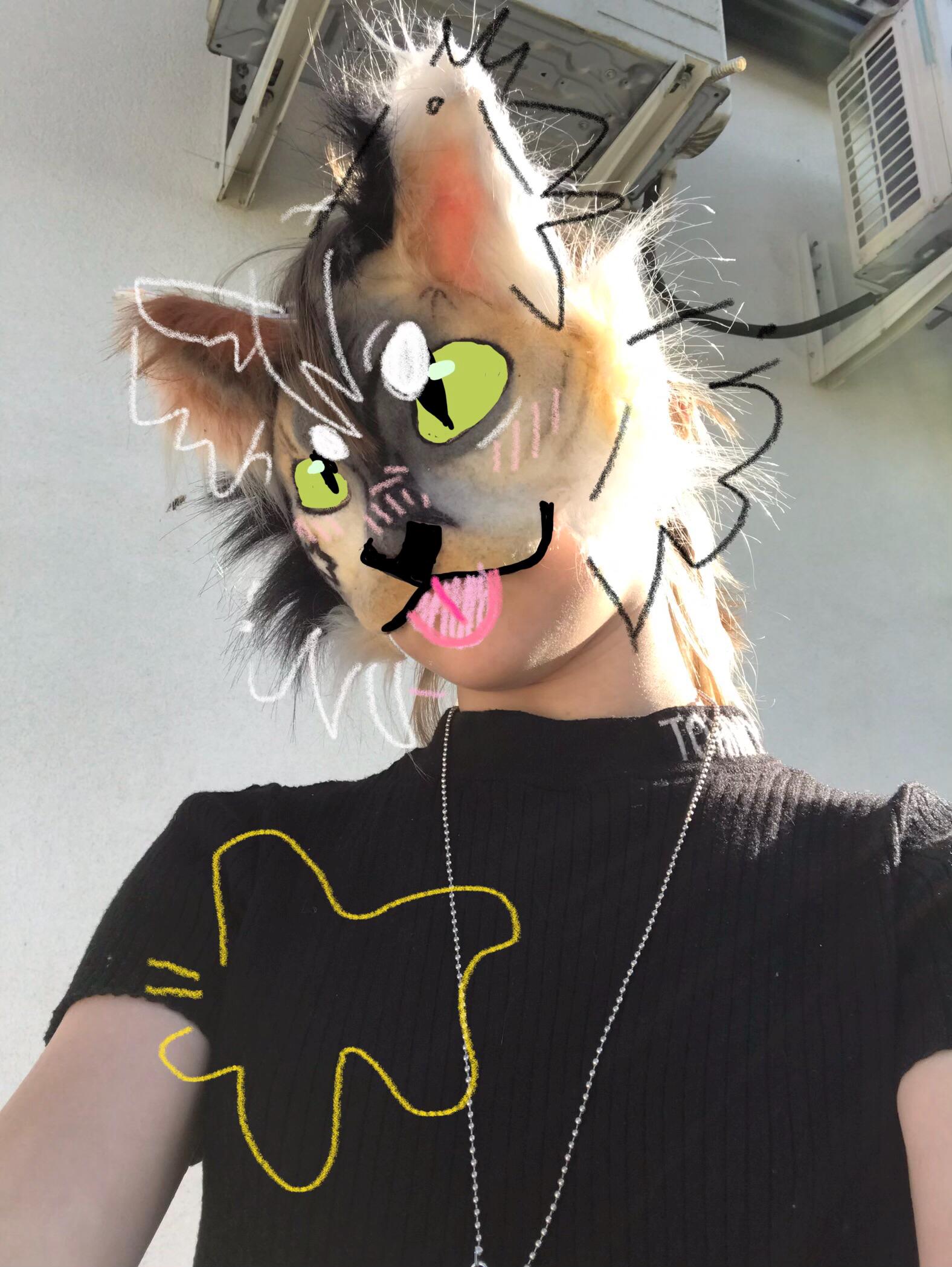 Therian Calico Cat Mask - Etsy