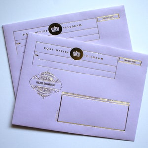 Stationary Letter Set With Gold Foil A7 Envelopes and Writing Sheets ...