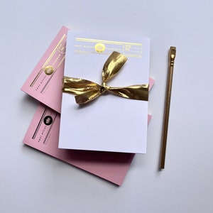 Telegram Notepad With Gold Edges 70 Sheets of Paper Every Single Page ...