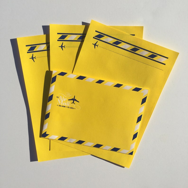 AIR MAIL Par Avion Vía áerea Beautiful Stationery Kit for Snail Mail ...